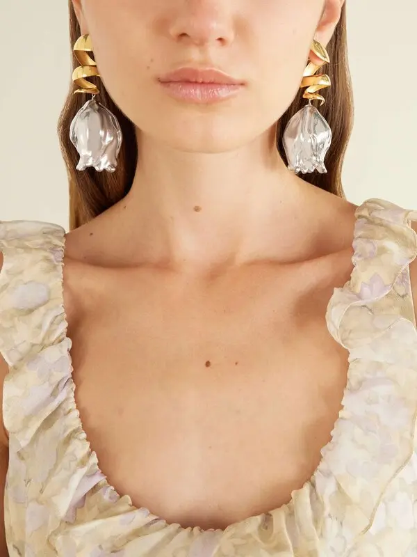Chloé Tulip Two-tone Earrings