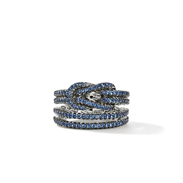 JOHNHARDY John Hardy Love Knot Ring Blue Sapphires