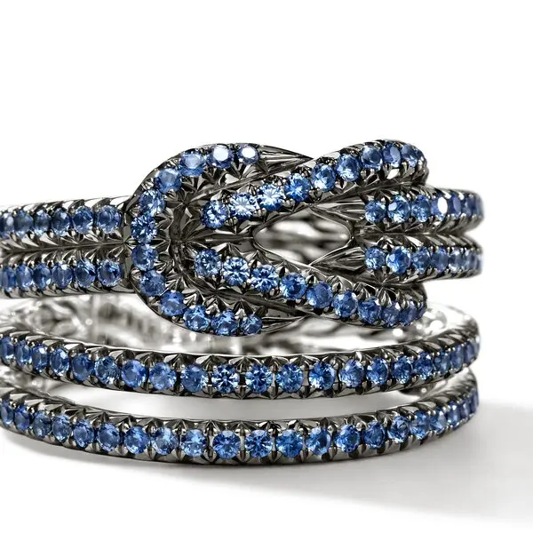 JOHNHARDY John Hardy Love Knot Ring Blue Sapphires