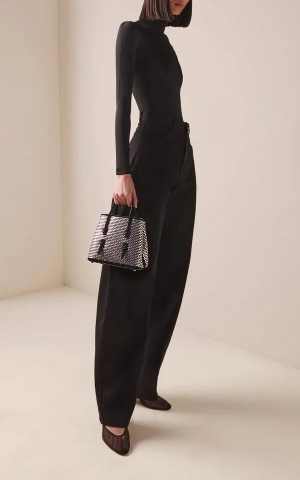 Alaïa Mina 20 Studded Suede Bag