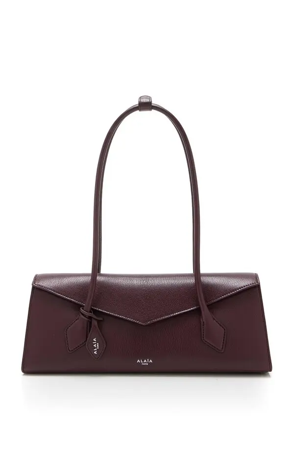 Alaïa Le Teckel Medium Leather Flap Bag - Red