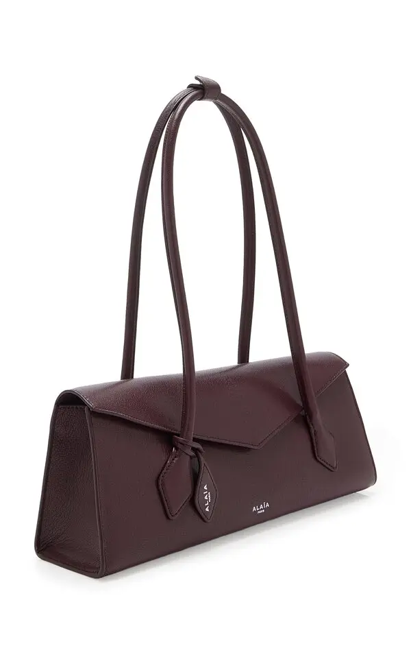 Alaïa Le Teckel Medium Leather Flap Bag - Red