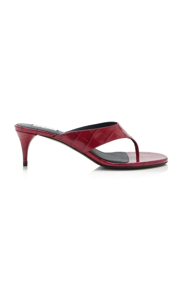 Alaïa Infra Croc-effect Stiletto Sandals