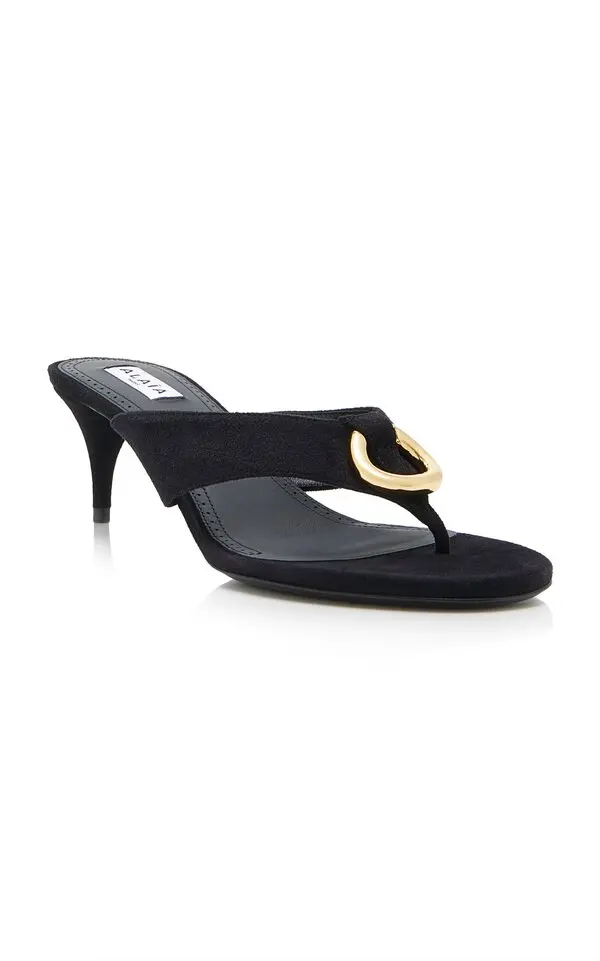 Alaïa Infra Suede Sandals