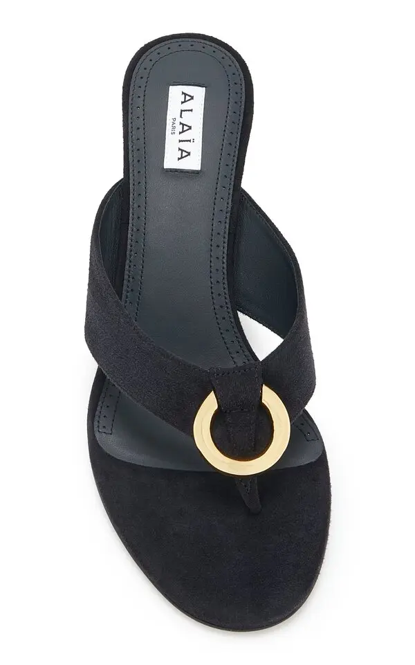 Alaïa Infra Suede Sandals