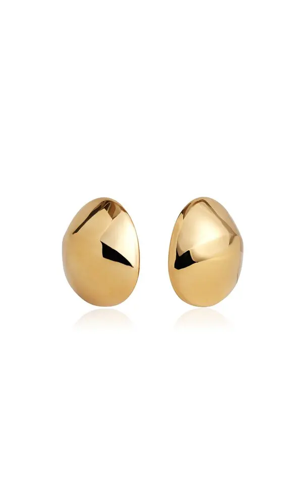 Alaïa Dome Medium Earrings - Gold