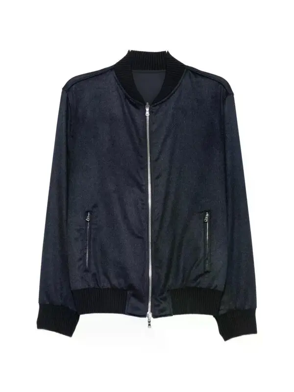 BARBA NAPOLI Zip-up Bomber Jacket