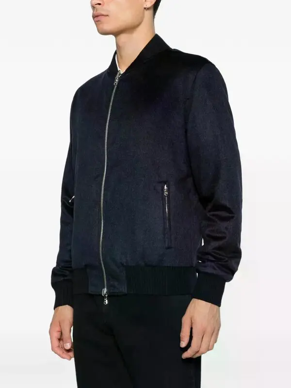 BARBA NAPOLI Zip-up Bomber Jacket