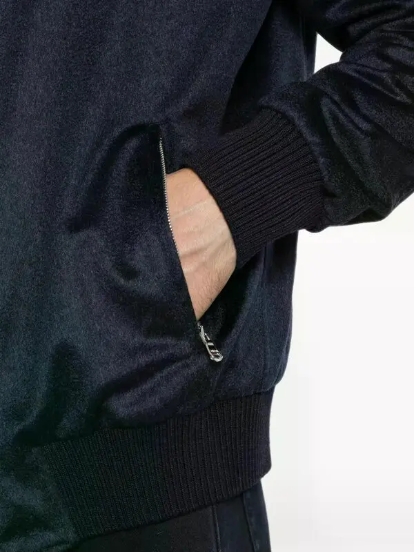 BARBA NAPOLI Zip-up Bomber Jacket