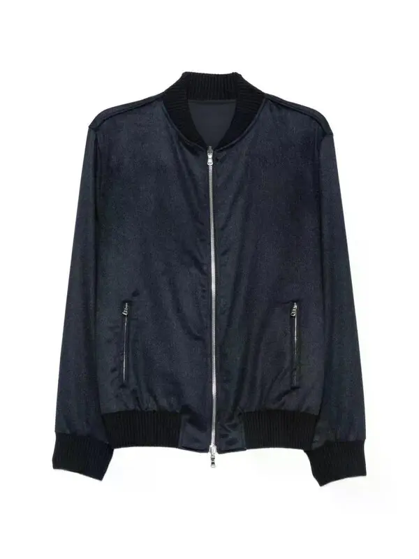 BARBA NAPOLI Zip-up Bomber Jacket