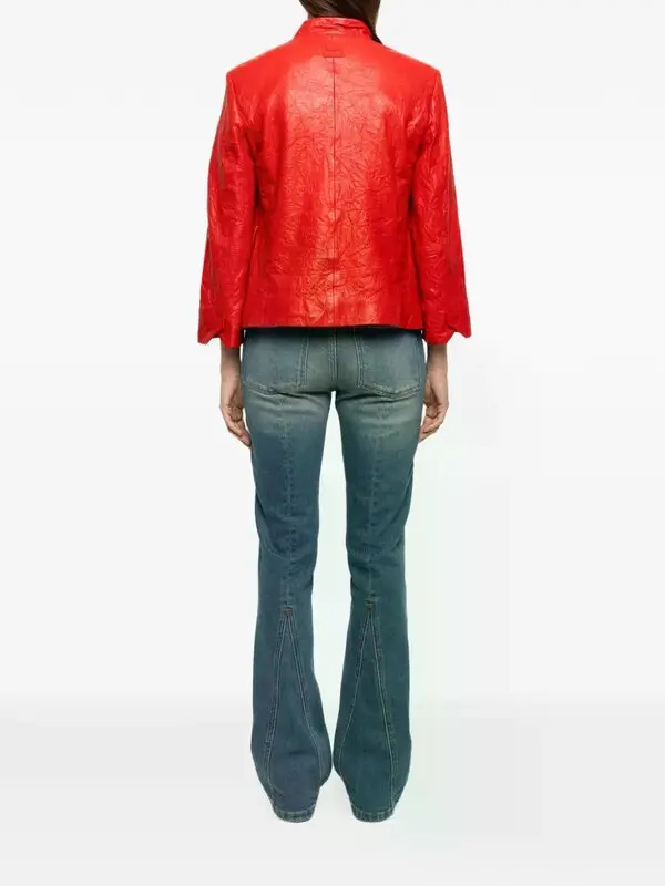 Zadig&Voltaire Veryn Creased-leather Blazer