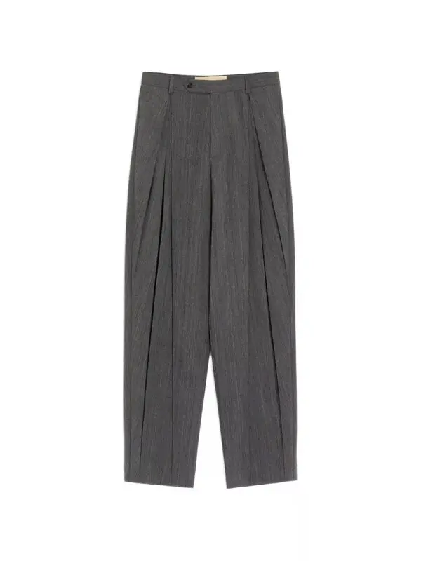 Valentino Garavani Pinstripe Wool Pants With Pleats