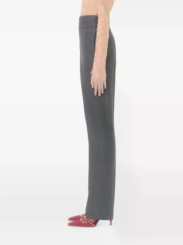 Valentino Garavani Textured Silk Wool Trousers