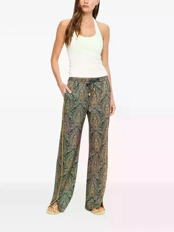 The Upside Bamba Roma Paisley Print Trousers