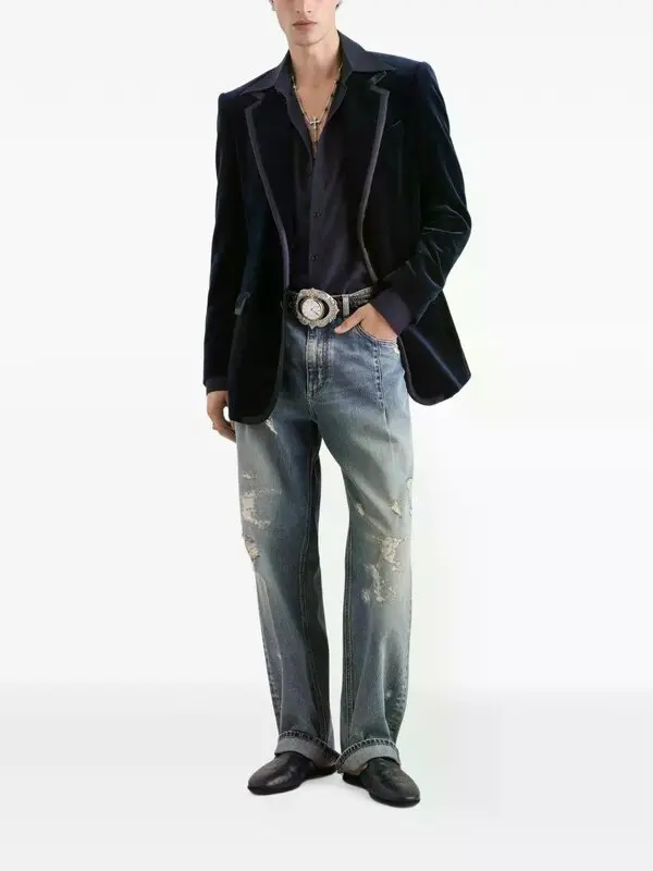 Dolce & Gabbana Sicilia Single-breasted Tuxedo Jacket In Velvet