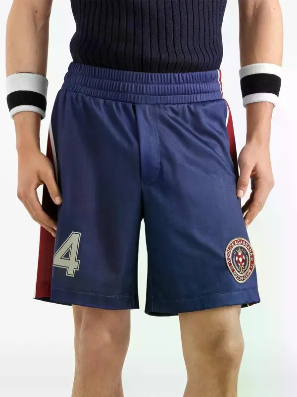 Dolce & Gabbana Striped Jersey Bermuda Shorts
