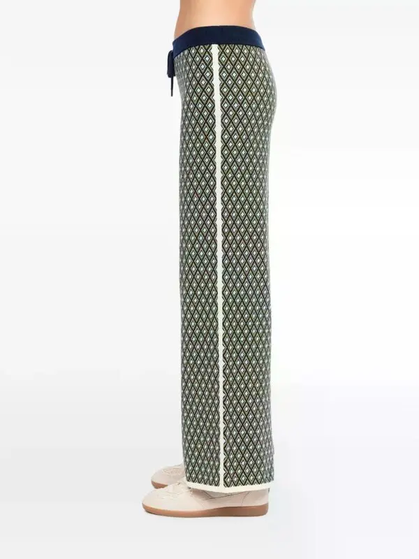 The Upside Viva Geometric-pattern Knit Trousers