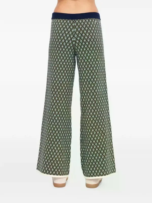The Upside Viva Geometric-pattern Knit Trousers