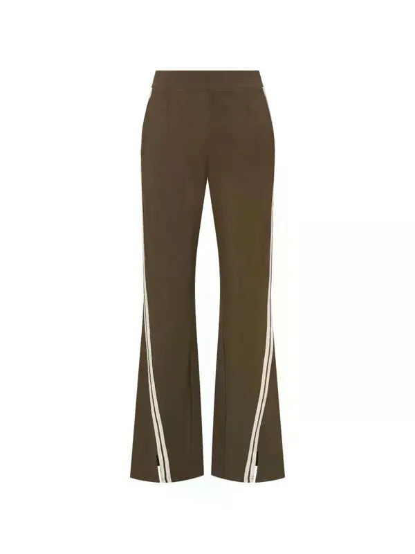 The Upside Petra Side-stripe Flared Trousers - Green
