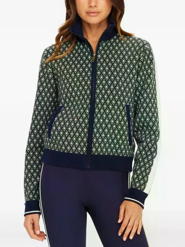The Upside Viva Margot Geometric-pattern Cardigan