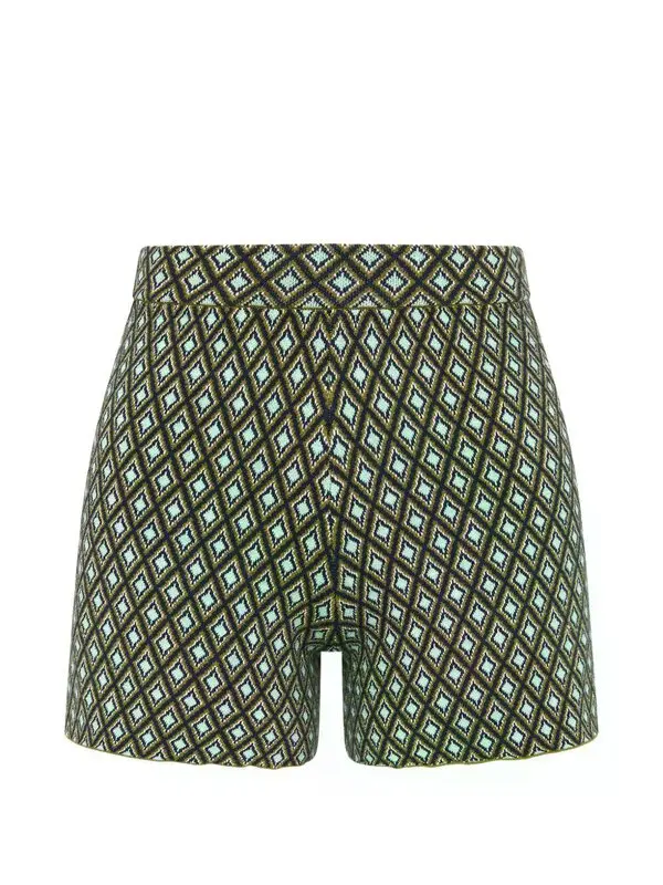 The Upside Viva Jaya Geometric-knit Shorts