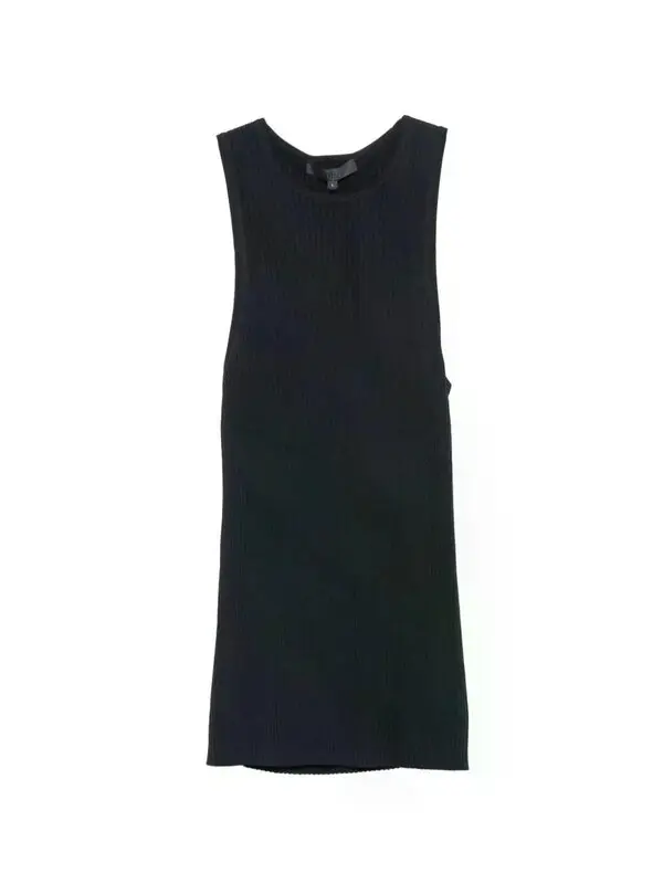 Tibi Cut-out Ribbed-knit Tank Top