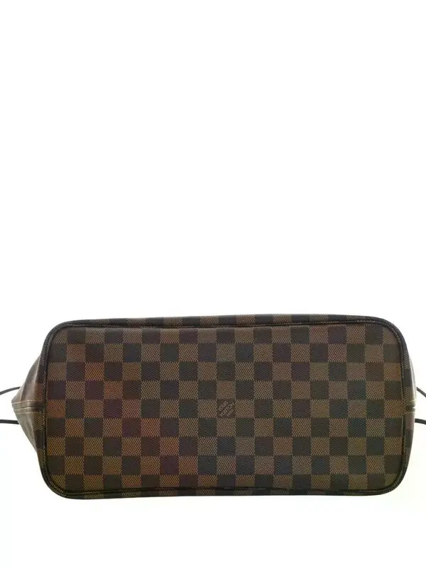 LOUIS VUITTON 2021-2026 Damier Ebene Braided Neverfull Mm Satchel