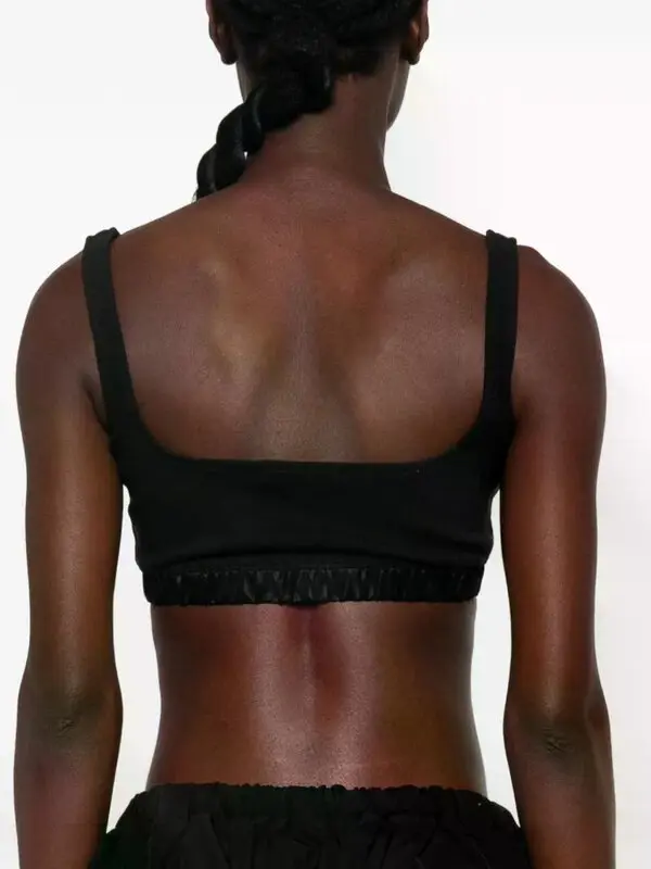 ENTIRE STUDIOS Logo-patch Cropped Top