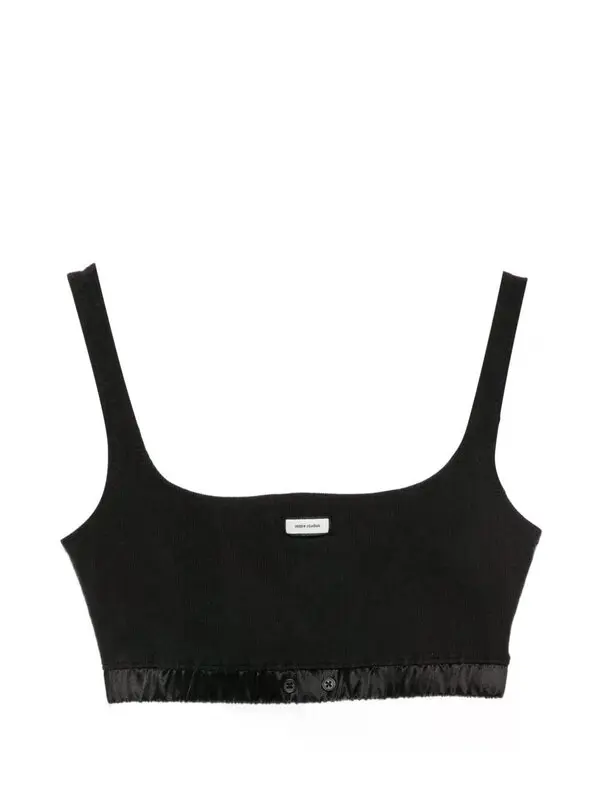 ENTIRE STUDIOS Cropped Ribbed Knit Top