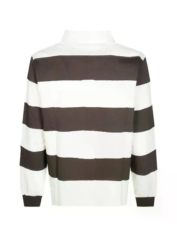 WOC Striped Long-sleeve Polo Shirt