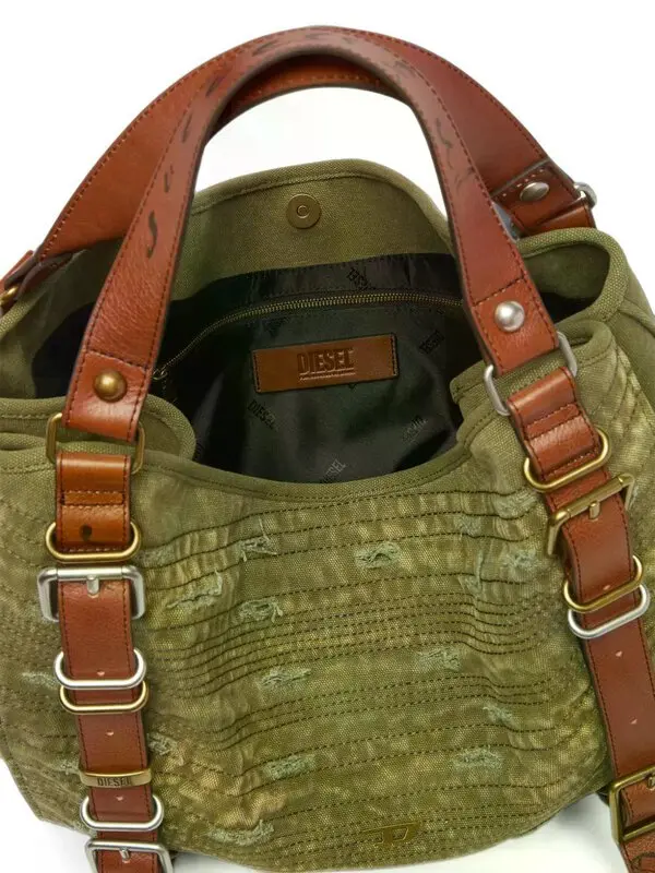 DIESEL® D-one-medium Top-handle Bag In Distressed Canvas