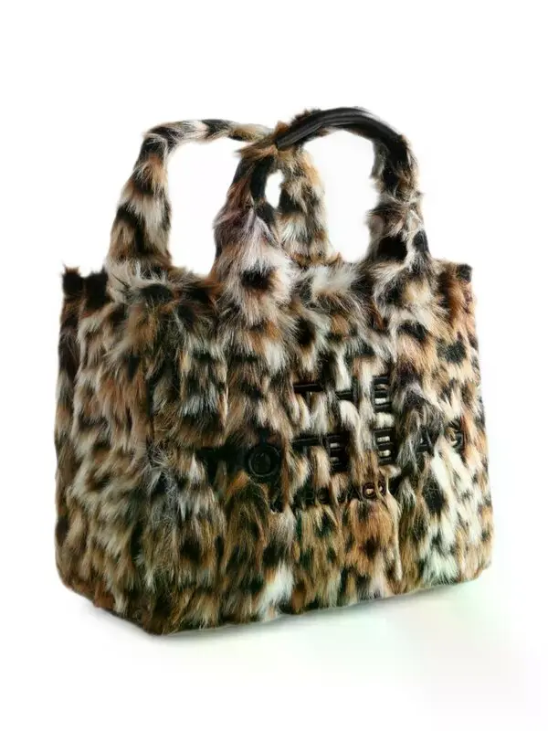 Marc Jacobs Leopard Print Faux Fur Tote Bag - Brown
