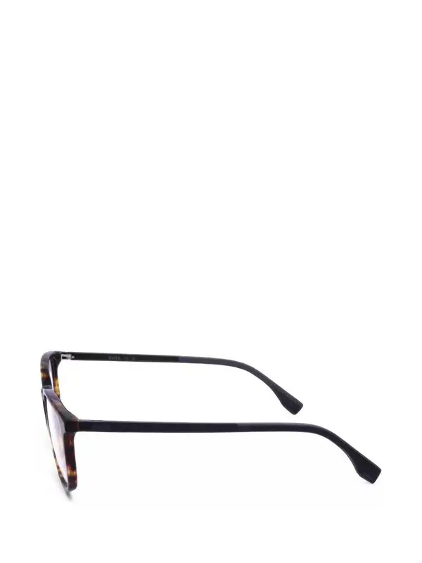 BOSS Tortoiseshell-effect Square-frame Glasses - Brown