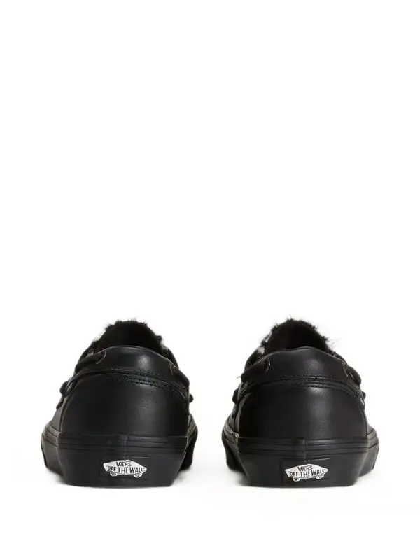 VANS Zebra-print Leather Boat Shoes
