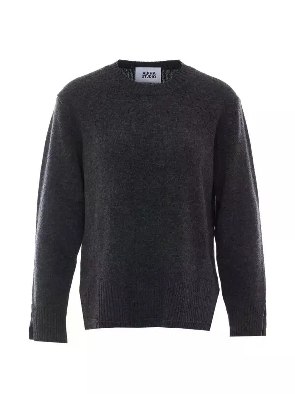 Alpha Studio Crew-neck Long-sleeve Sweater