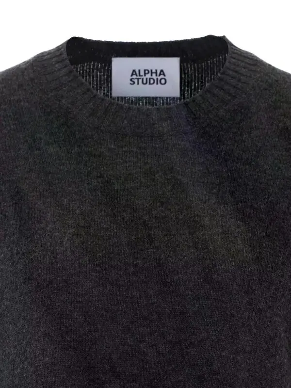 Alpha Studio Crew-neck Long-sleeve Sweater