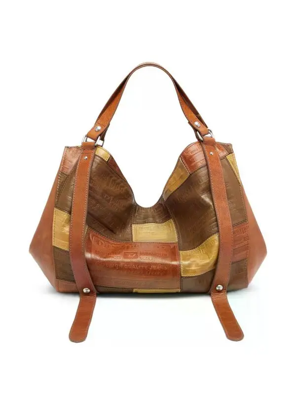 DIESEL® D-one-medium Top-handle Bag In Patchwork Leather