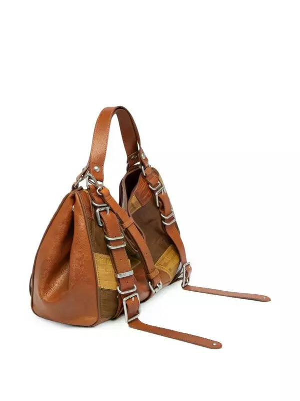 DIESEL® D-one-medium Top-handle Bag In Patchwork Leather