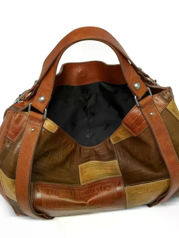 DIESEL® D-one-medium Top-handle Bag In Patchwork Leather