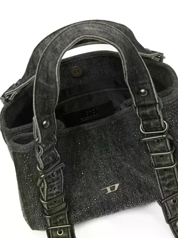DIESEL® D-one-small Top-handle Bag In Crystal Solarised Denim
