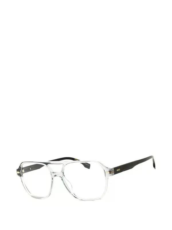 BOSS Geometric Frame Eyeglasses