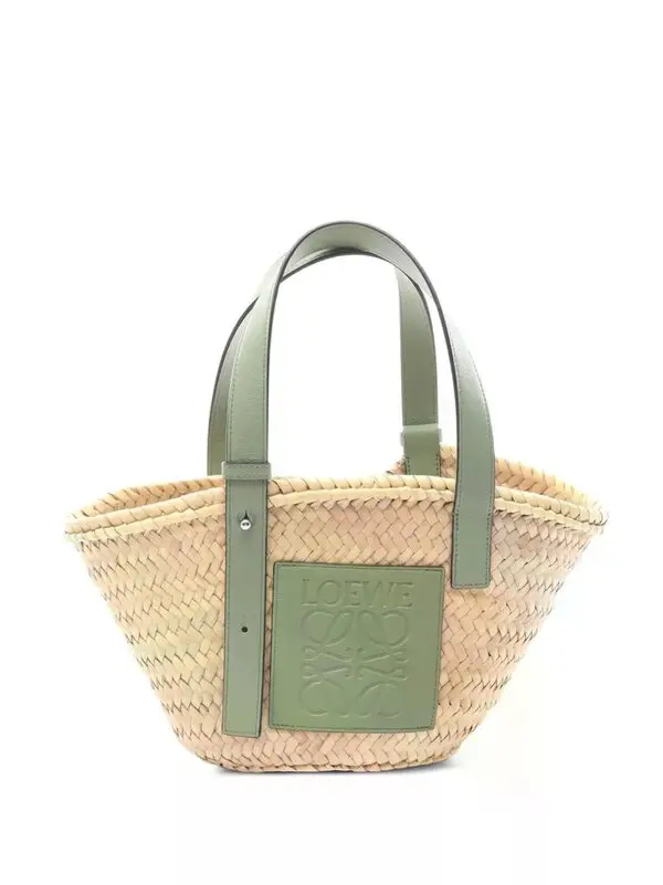 Loewe Woven Raffia Tote Bag