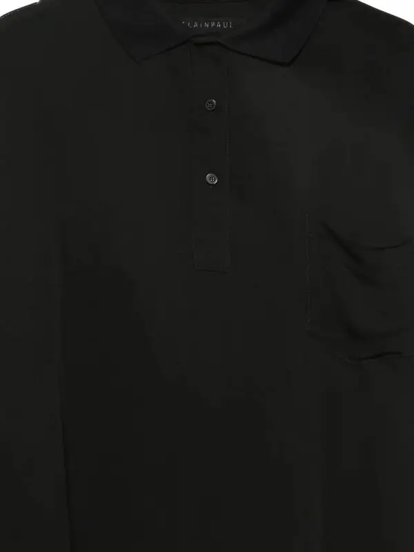 ALAINPAUL Bell-sleeve Polo Top
