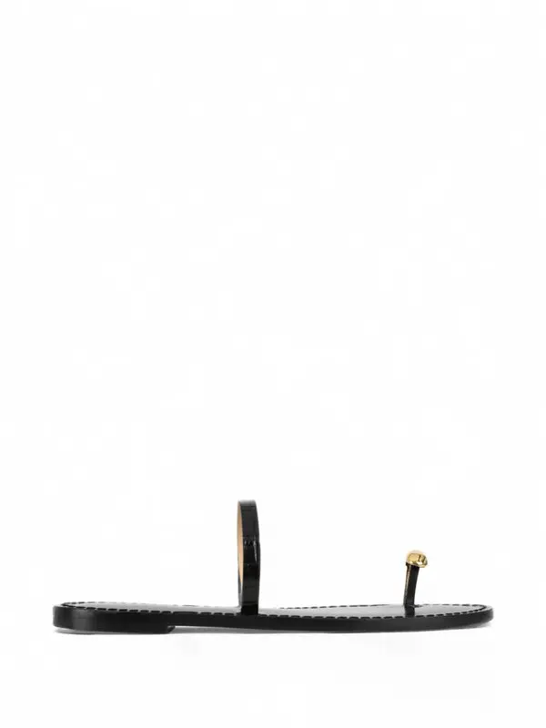 AMANU Kibera Croc-embossed Sandals