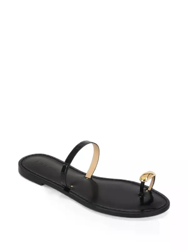 AMANU Kibera Embossed Leather Sandals