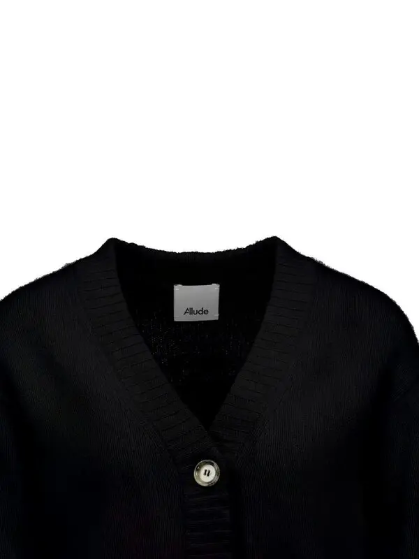 ALLUDE V-neck Button-up Cardigan