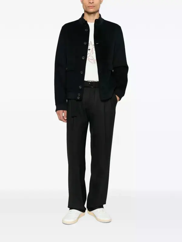 OMC Emilio Button-up Wool Coat
