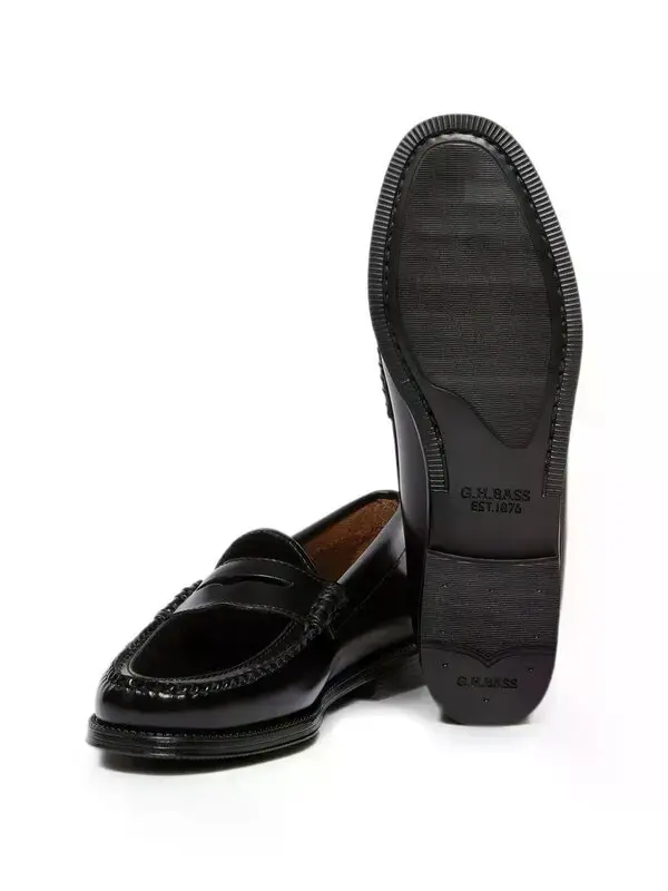 G.H.BASS Penny Strap Slip-on Loafers - Black