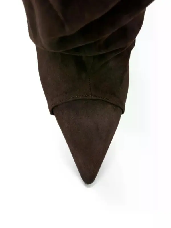 GISEL B Slouchy Pointed-toe Kitten Heel Boots