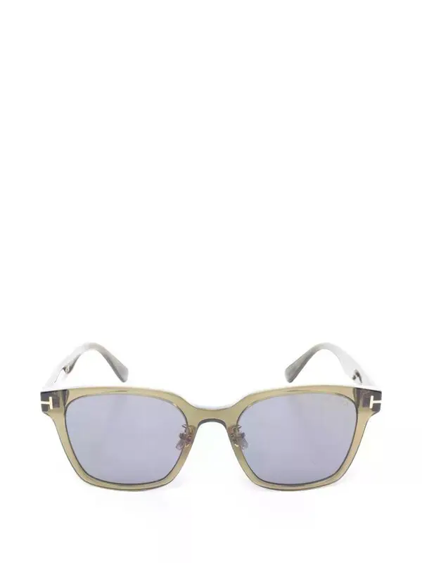 TOM FORD 2020s Square-frame Sunglasses - Green